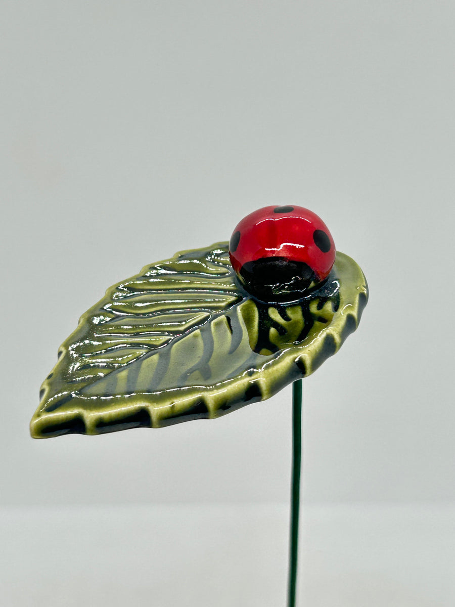 Ceramic Ladybug on Leaf – More Polish Pottery
